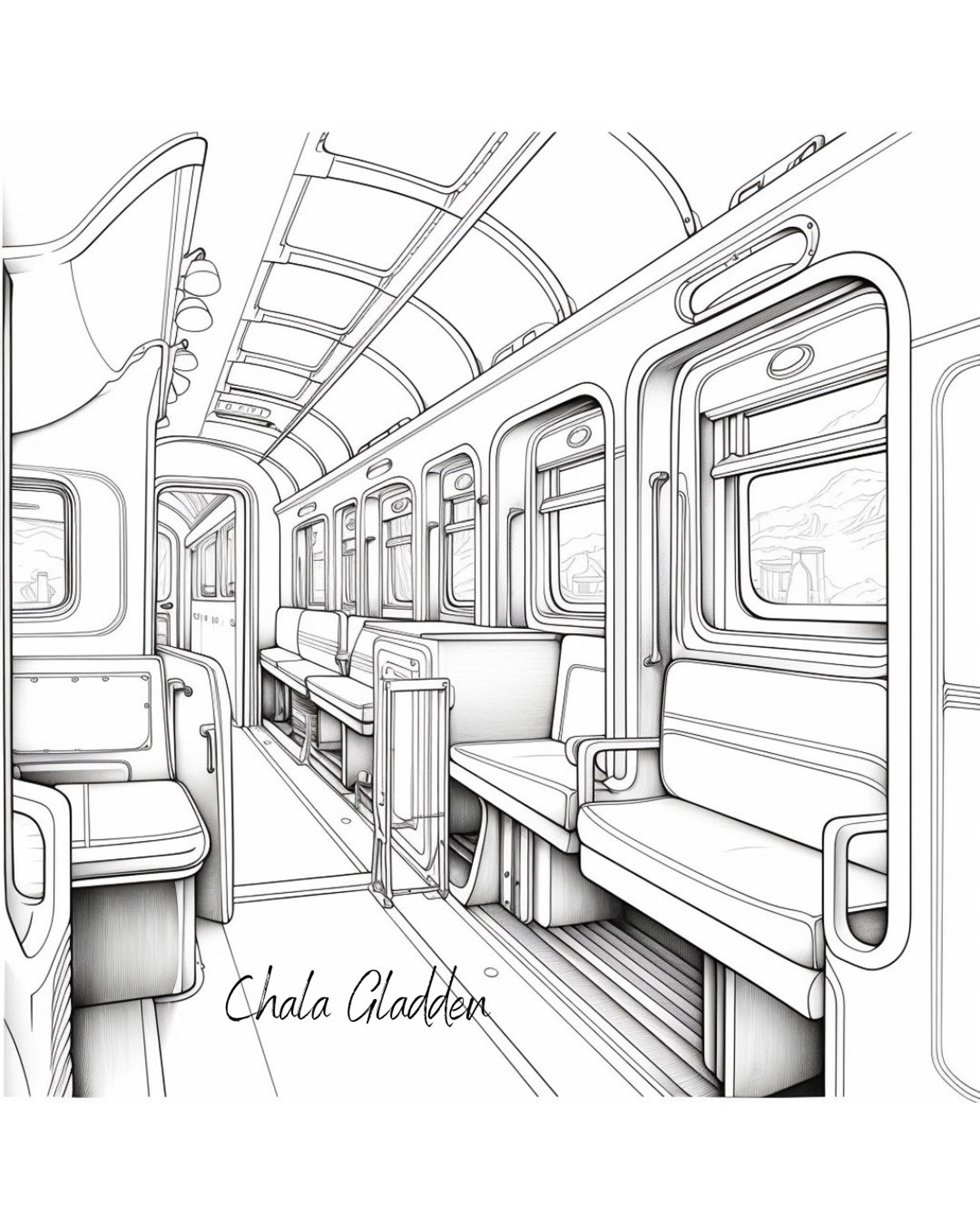 100 Printable Trains and Things Instant Download Coloring Pages Fun for ...