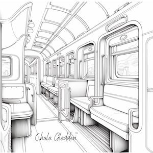 100 Printable Trains and Things Instant Download Coloring Pages Fun for ...