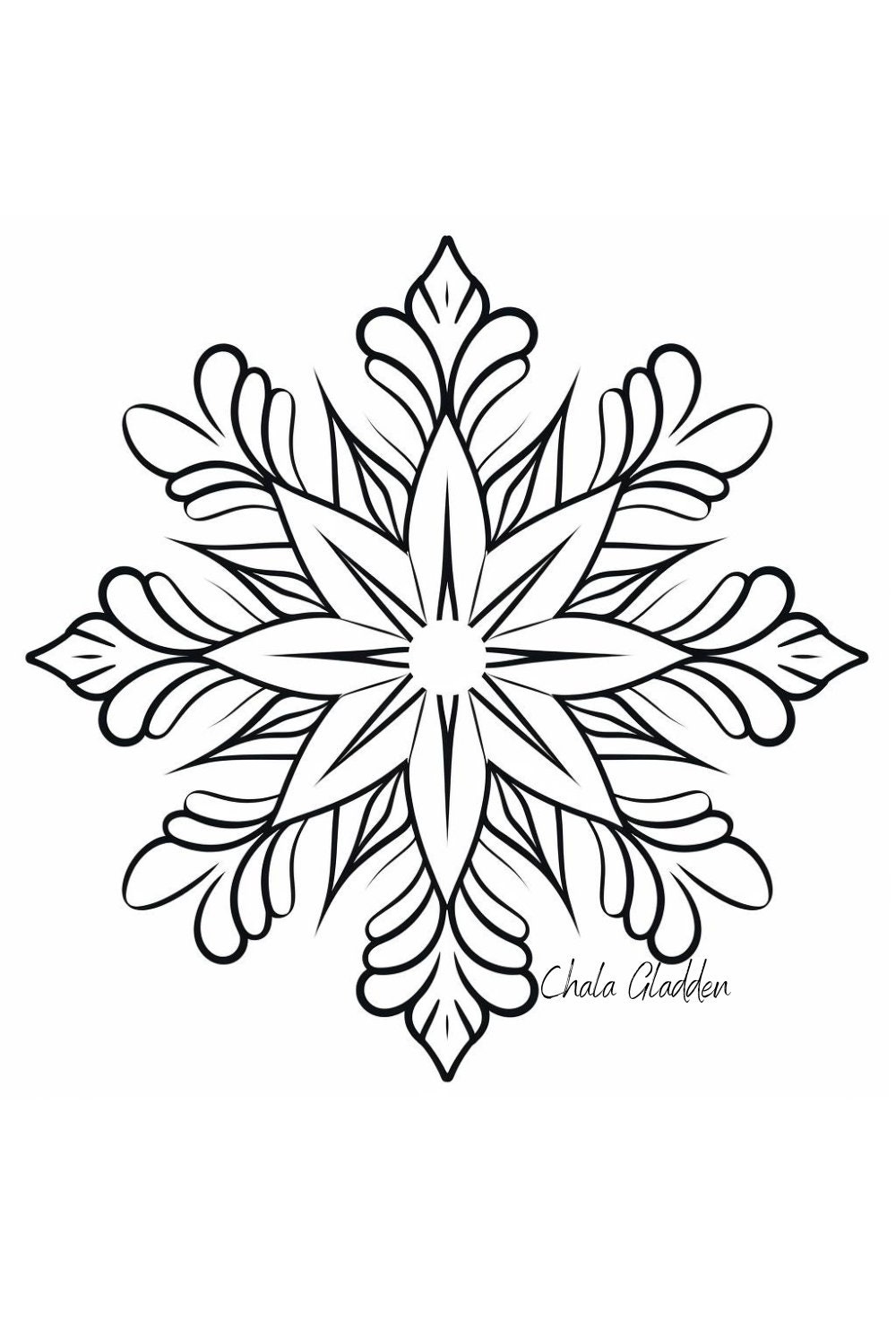 26 Printable Winter Snowflake Coloring or Cut-out Coloring Pages ...