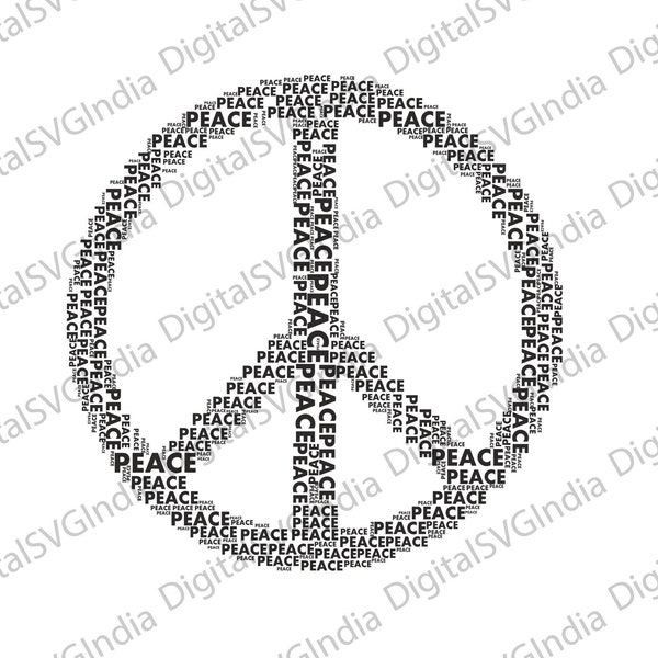 Peace Text - Etsy