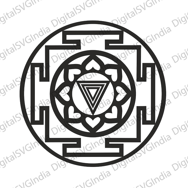 Kali Yantra Svg - Etsy