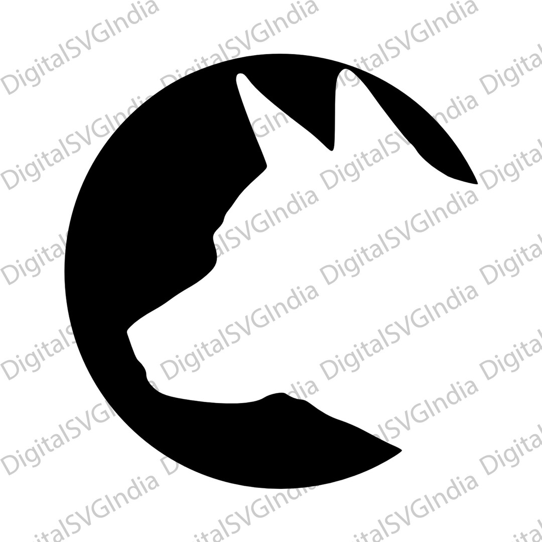 Dog Face SVG, Black Dog Face Outline Png, Dog Face Print for T-shirts ...
