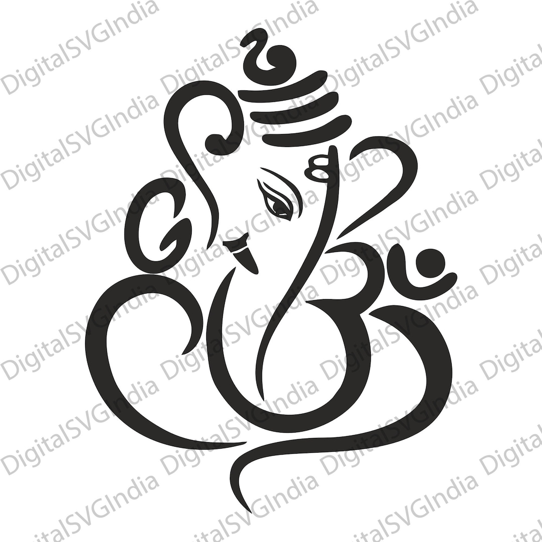 Lord Ganesha SVG File, Lord Ganesha Svg File for Cricut, Om Ganesha Svg ...