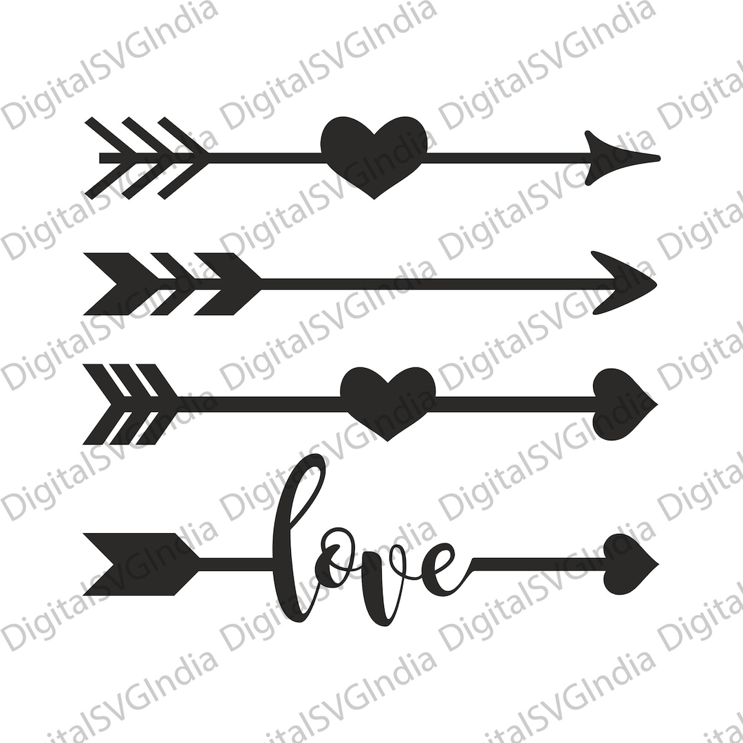 Arrow SVG Bundle Arrow Cut File Arrow Clipart Boho Tribal Arrows With ...