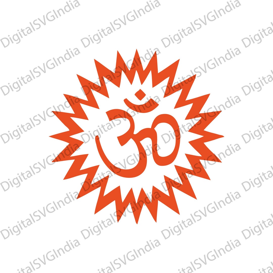 Hindu OM Svg, Om T-shirt SVG, Om Mantra SVG, Sanskrit Clipart, Yoga Svg ...