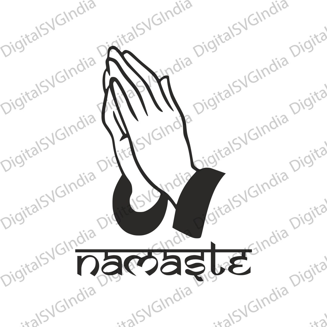 Namaste Sign SVG, Namaste SVG, Meditation Svg, Hand Sign Svg, Namaste ...