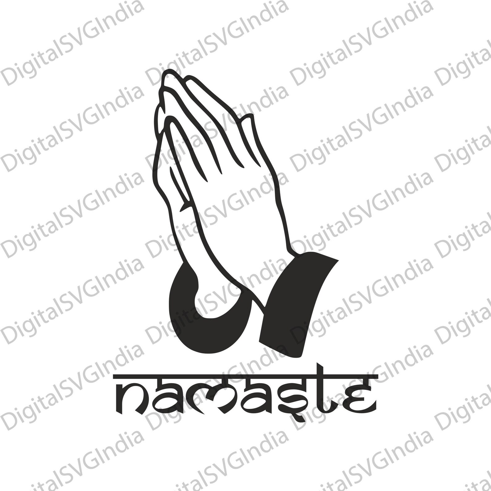 Namaste Sign SVG, Namaste SVG, Meditation Svg, Hand Sign Svg, Namaste ...
