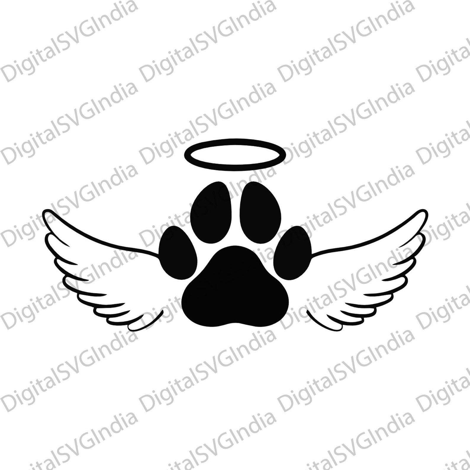 Pet Memorial Svg, Pet Loss Svg, Cat Memorial Svg, Dog Lover Svg, Angel ...