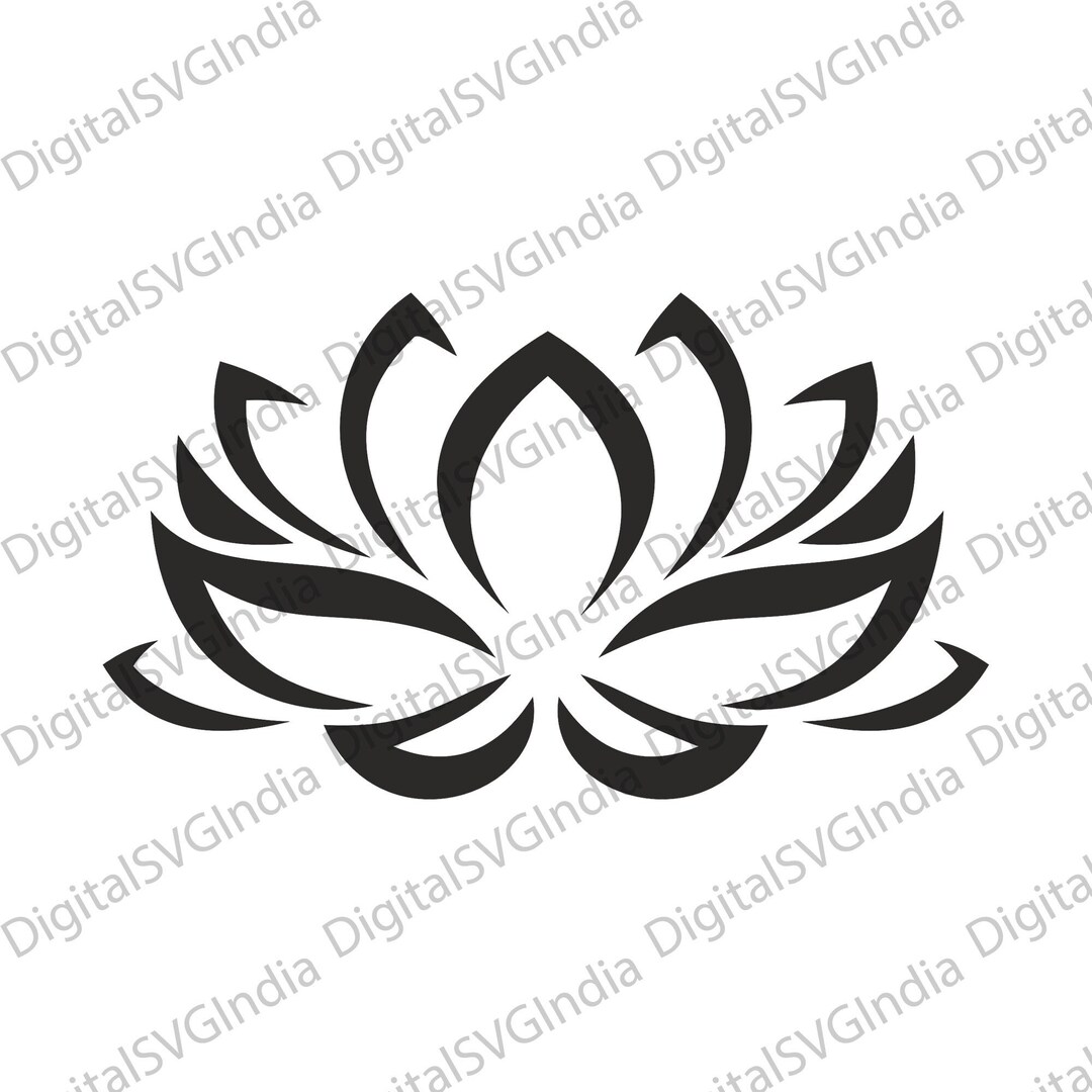 Lotus Flower Svg, Sacred Geometry Lotus Svg, Cut File Download, Cricut ...