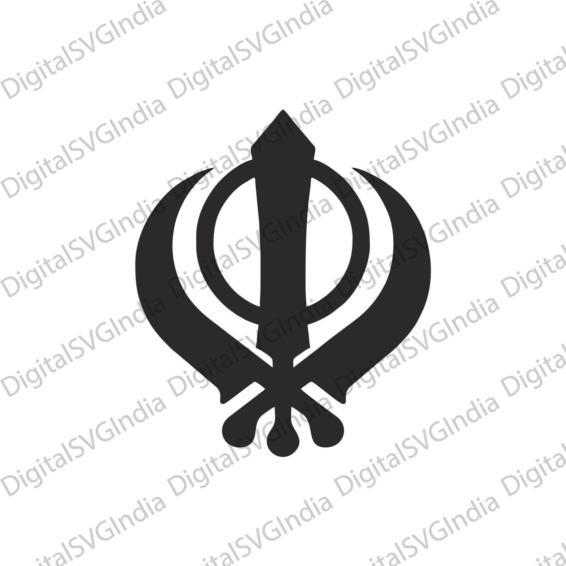 Khanda SVG, Sikh SVG, Sikh Khanda SVG, Sikh Symbol Svg, Png, Punjabi ...