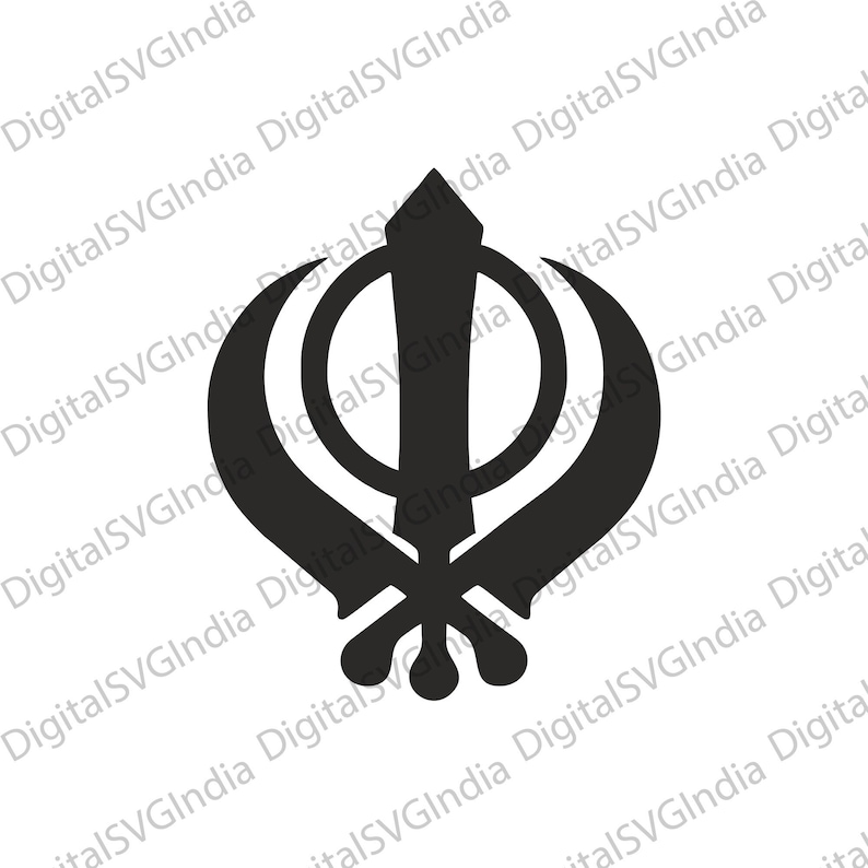 Khanda SVG, Sikh SVG, Sikh Khanda SVG, Sikh Symbol Svg, Png, Punjabi ...