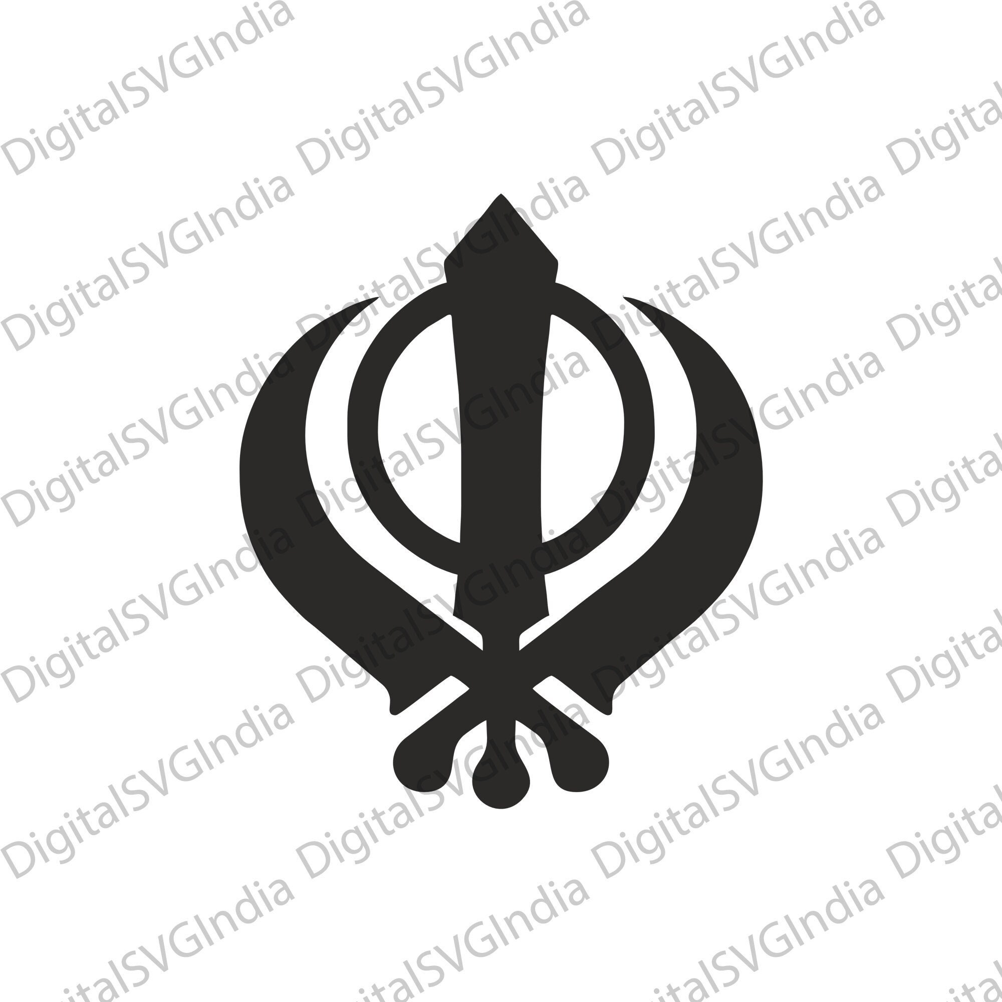 Khanda SVG, Sikh SVG, Sikh Khanda SVG, Sikh Symbol svg, png, Punjabi ...