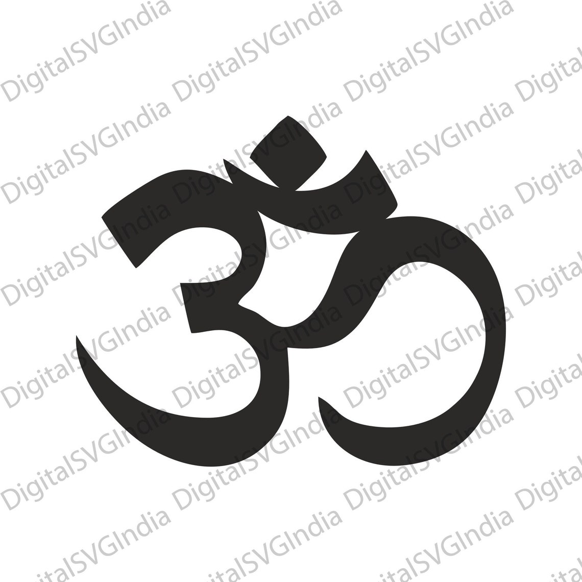 Buy Om Svg, Hinduism Symbol Svg, Yoga Symbol Svg, Shiva OM Svg ...