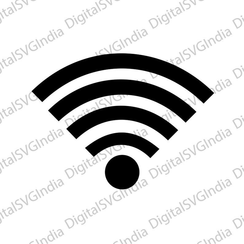 Wi-fi Symbol Svg, Wi-fi Symbol Png, Internet Symbol, WIFI Cut File ...