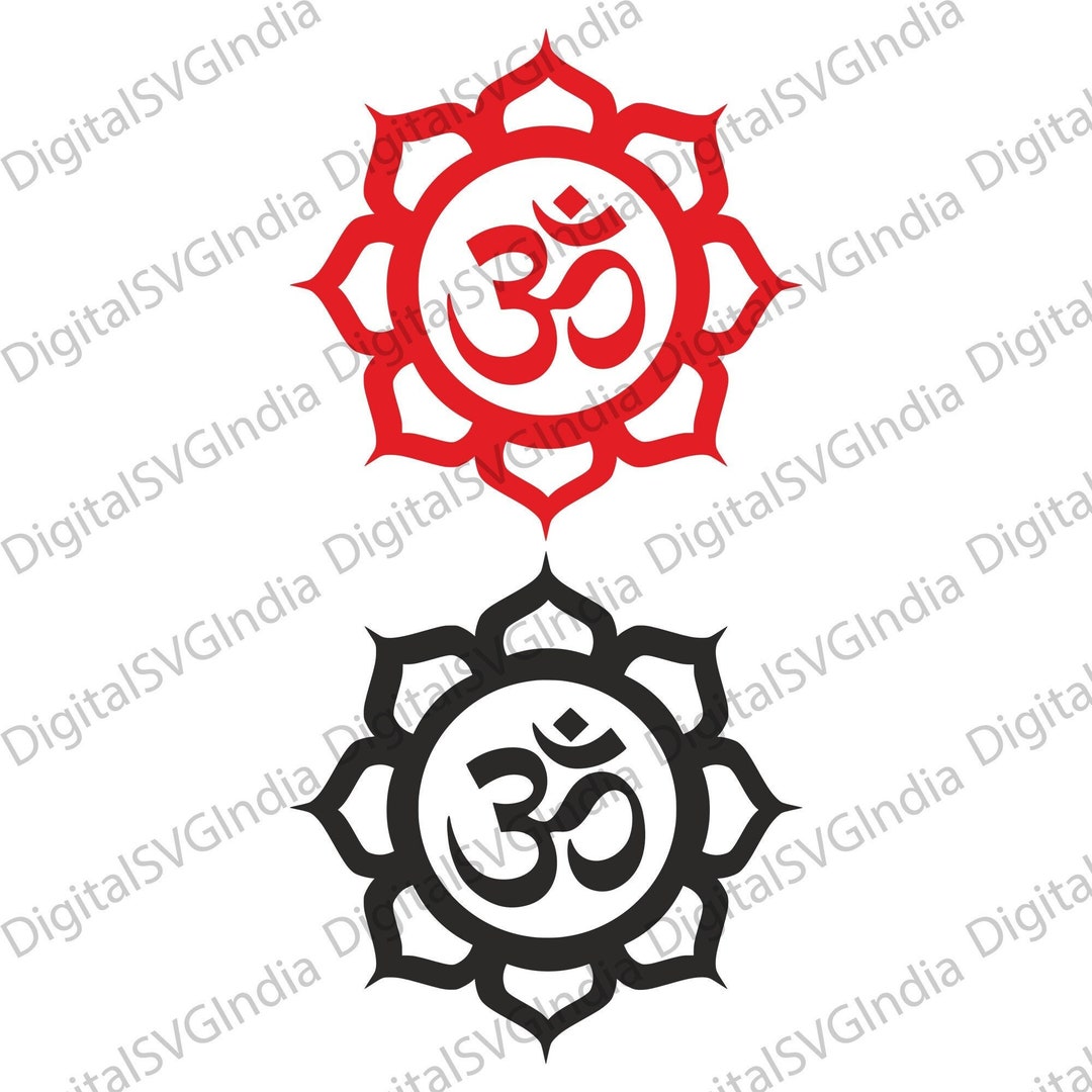 Om Mandala Svg, Yoga Svg, Meditation Svg, Namaste Svg Vector Cut File ...