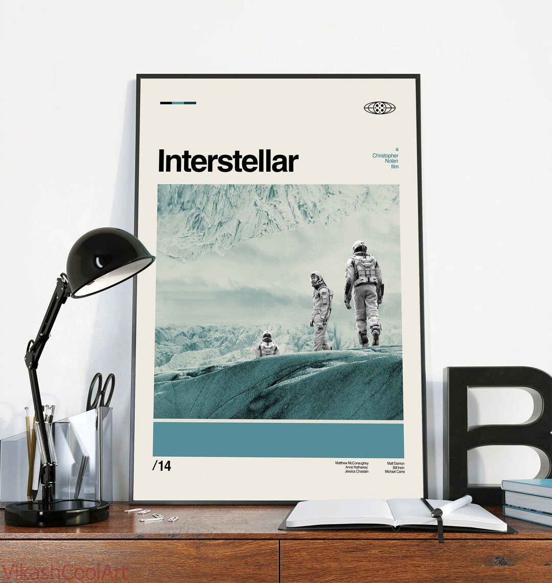 Minimalist Interstellar Movie Poster Canvas Poster Wall Art Home Decor ...
