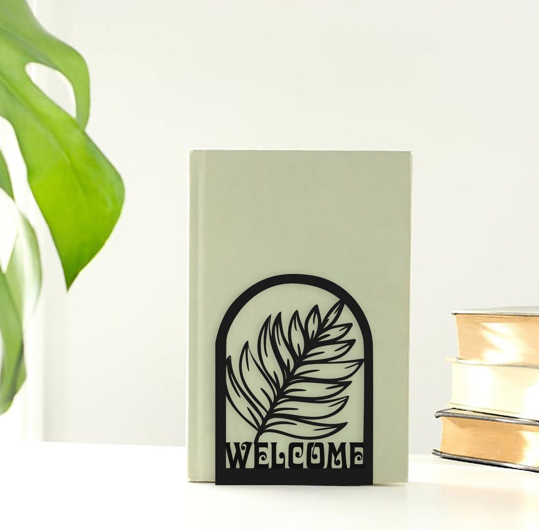Personalized Bookends, Custom Metal Book Ends, Unique Book Decoration ...
