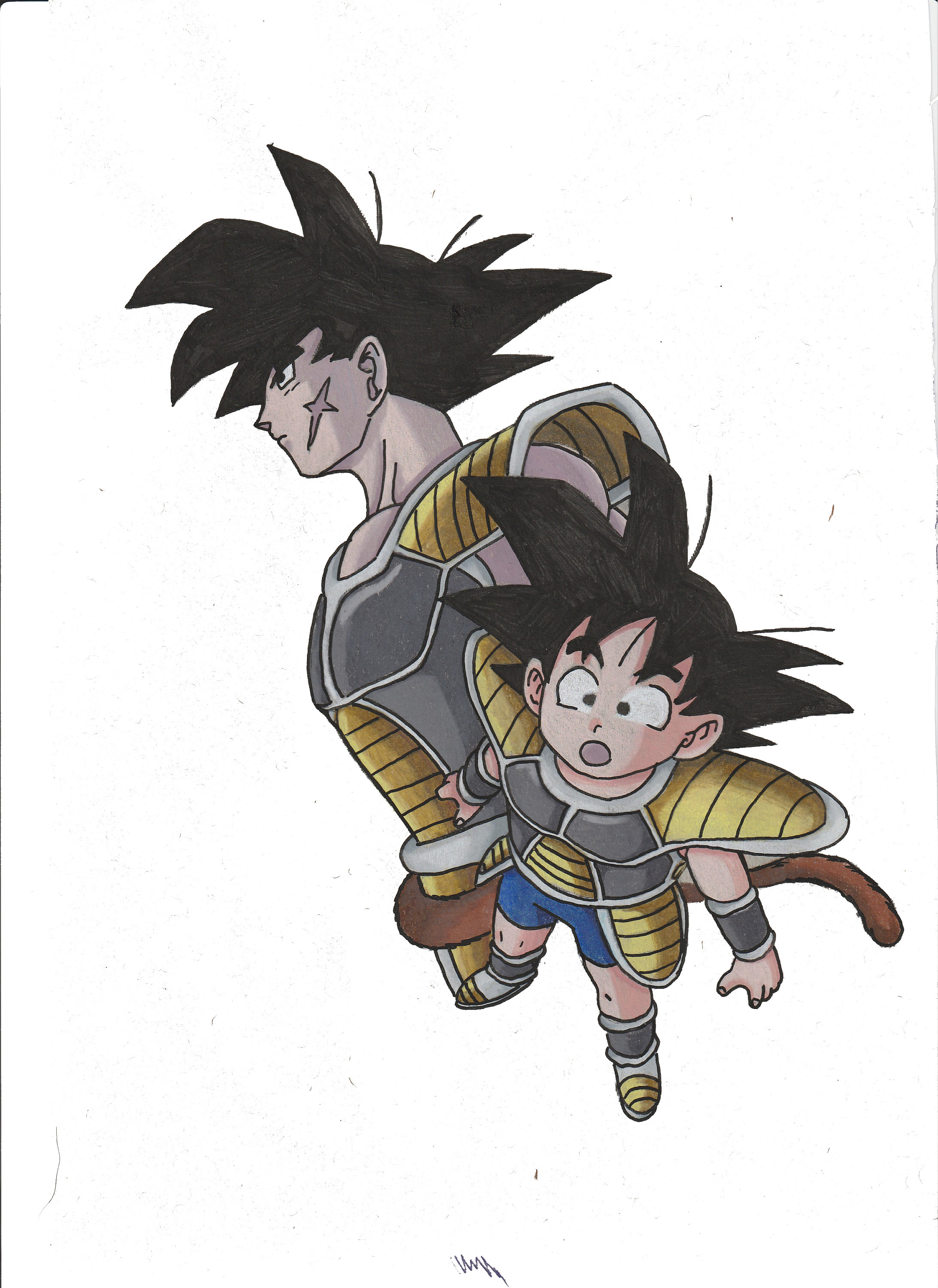 Bardock And Baby Goku