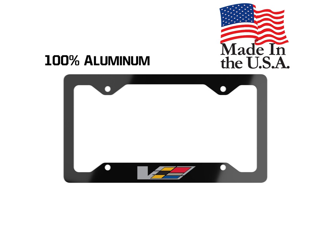 Cadillac V Metal License Plate Frame - Etsy