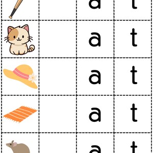 CVC Word Family Activity, Missing Beginning Sounds, Literacy, Reading ...