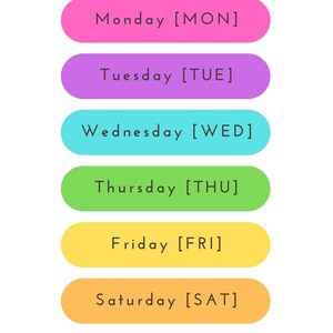 Rainbow Educational Posters, Set of 11 With Variations for Some, 18 ...
