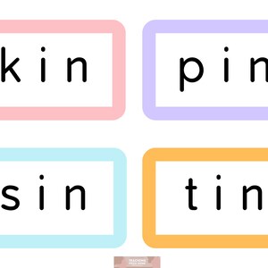 CVC Flash Cards, Set of 180 Flash Cards for Literacy, Reading, DIGITAL ...
