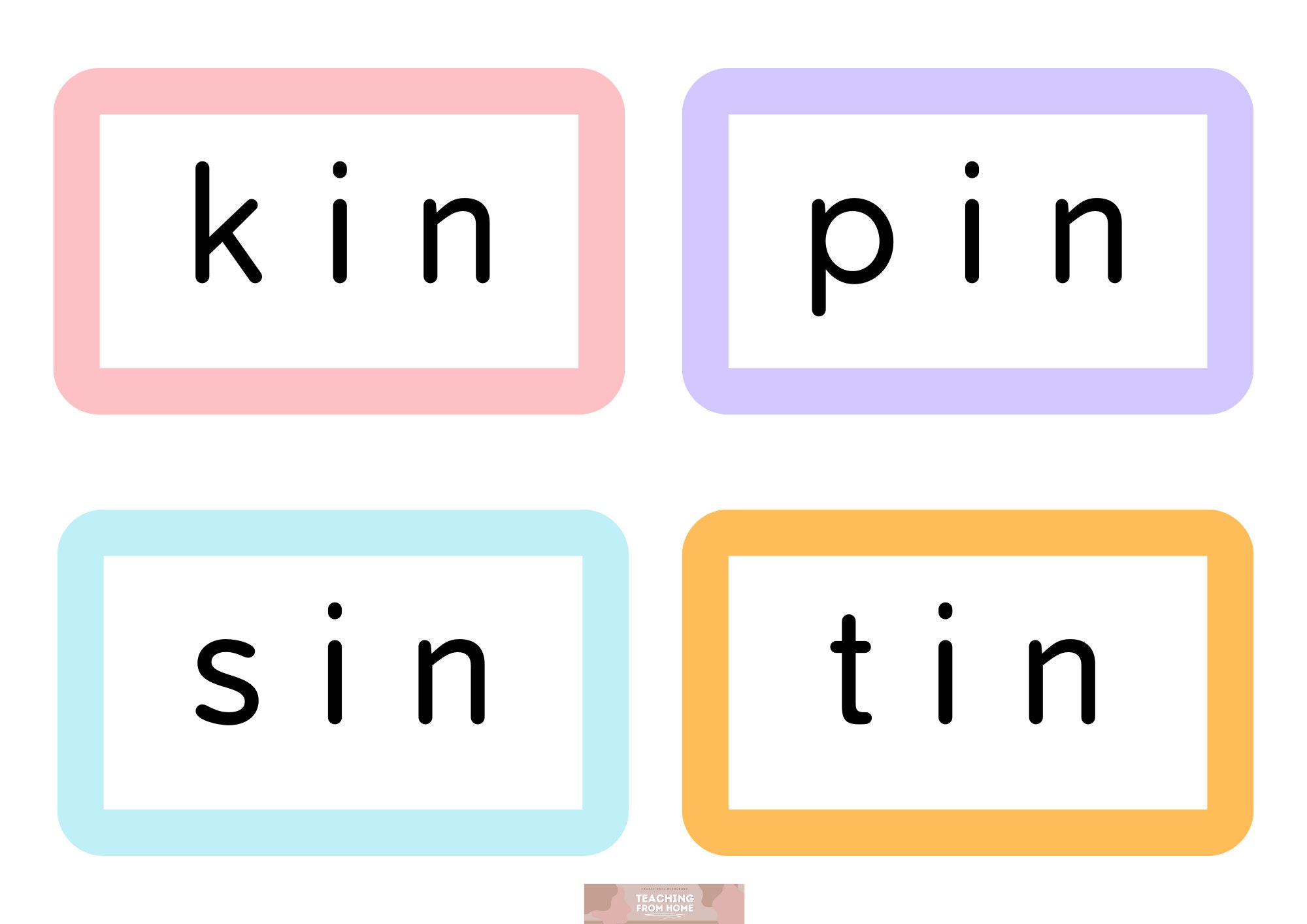 CVC Flash Cards, Set of 180 Flash Cards for Literacy, Reading, DIGITAL ...