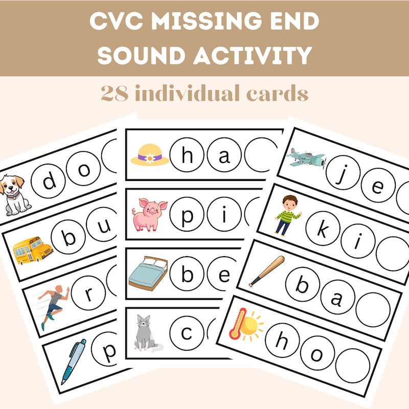 Missing Letters Word - Etsy UK