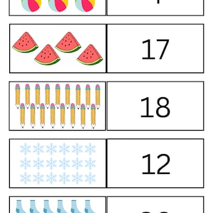 Counting to 20 Domino Activity, DIGITAL, Printable - Etsy