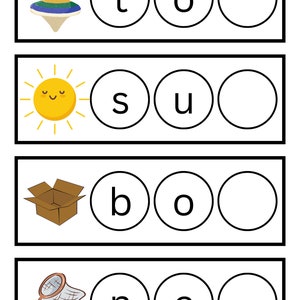 CVC Missing End Sound Activity, Literacy, Reading, PRINTABLE, Set of 28 ...