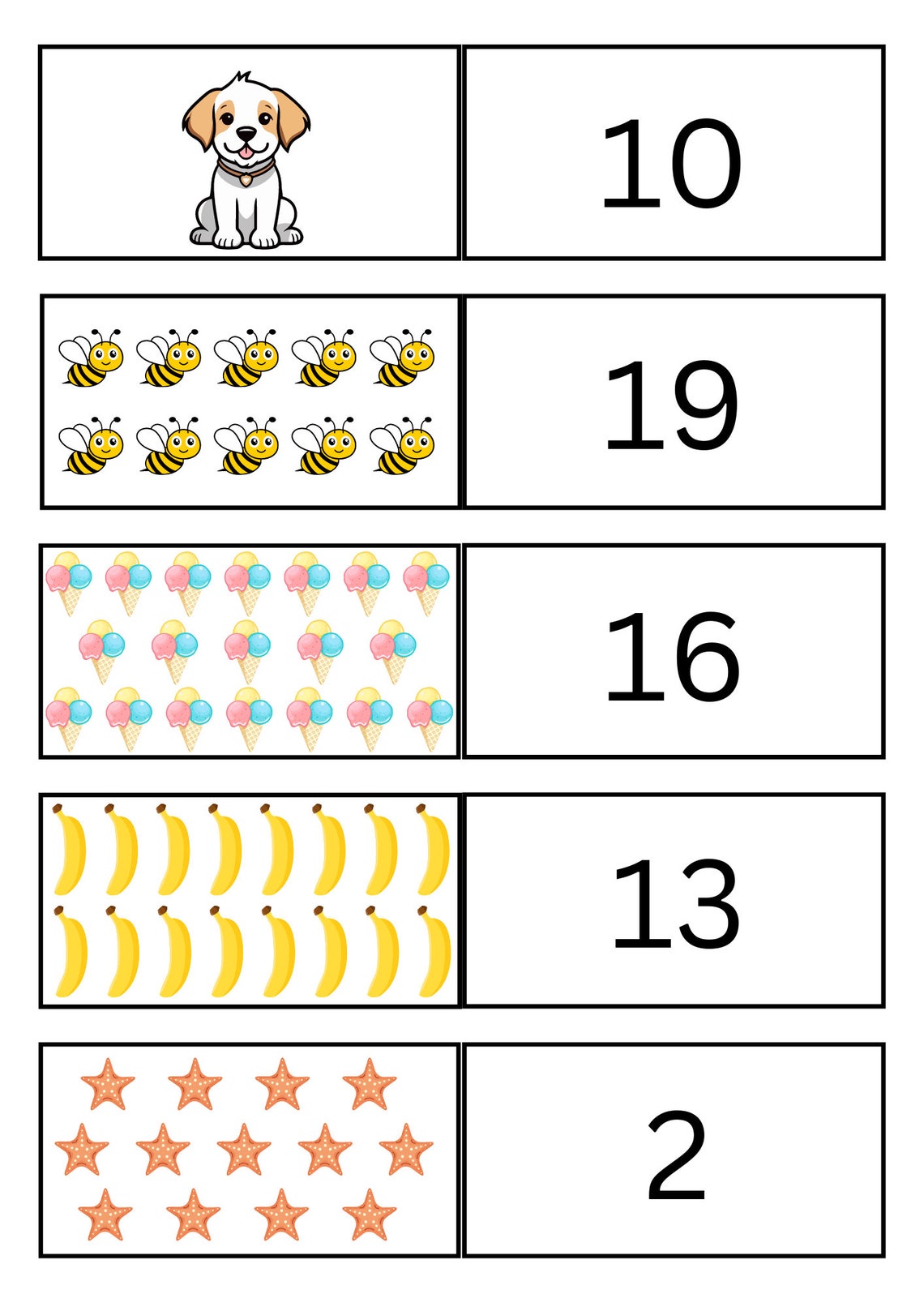 Counting to 20 Domino Activity, DIGITAL, Printable - Etsy