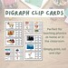 Digraph Clip Cards, Real Images, Digital Download, Printable, Letter ...