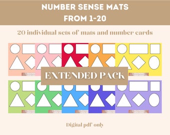 Number Sense Activity Mats - Etsy