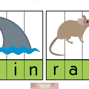 CVC Word Puzzle Activity, Literacy, Reading, DIGITAL, PRINTABLE, Set of ...