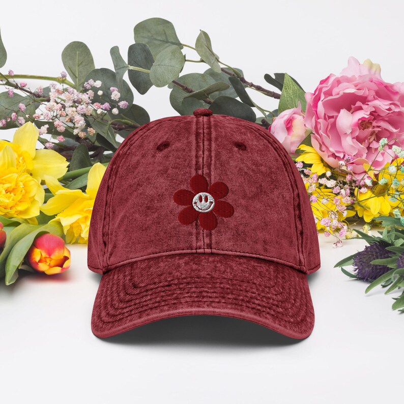 Smiley Face Daisy Hat - Etsy