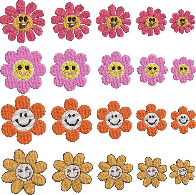 Introducing Our Stunning Design of Smiley Flowers. - Etsy