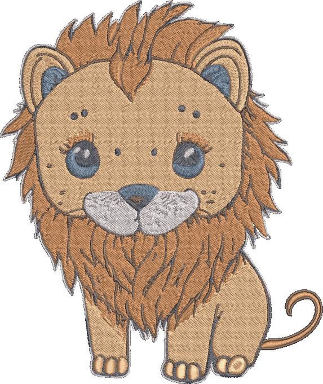 Lion Cub Embroidery Designs Teddy Embroidery Design Machine - Etsy
