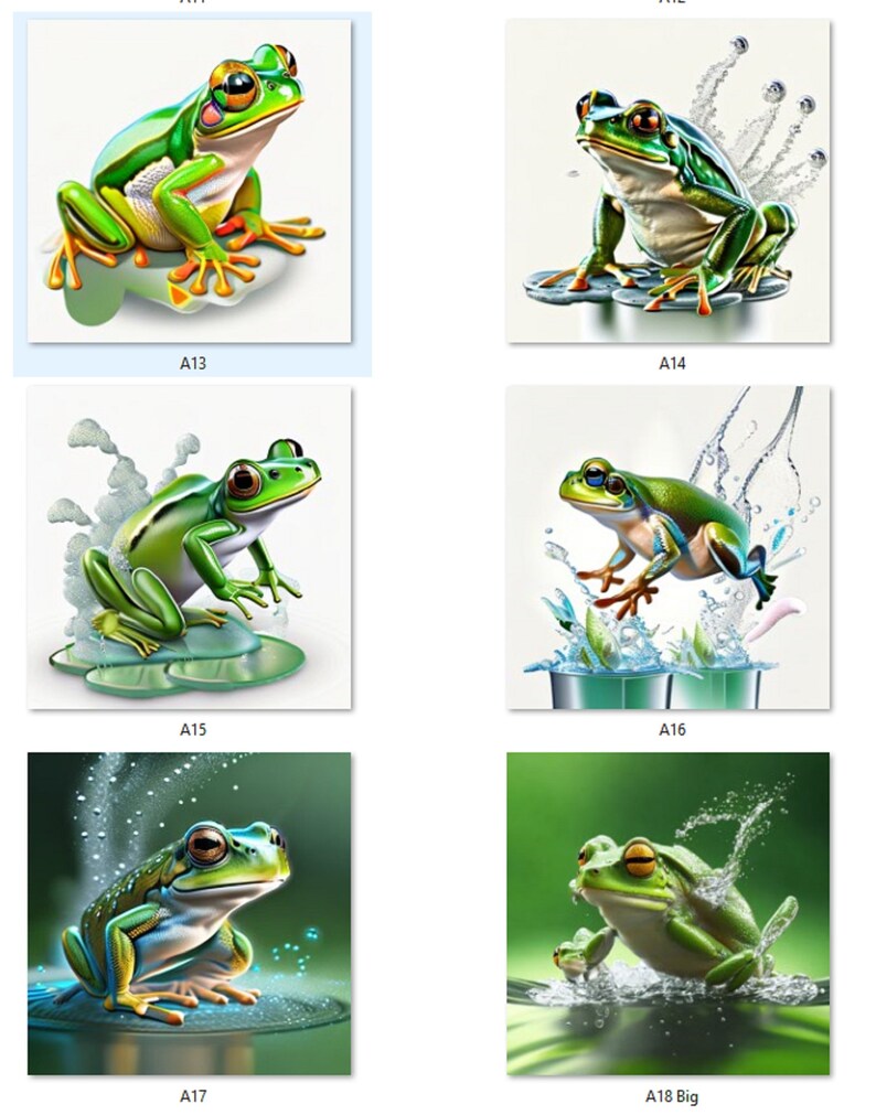 Buy Cute Frogs Clipart - Set of 18 Frogs Clip Art, 18 JPG and 18 PNG ...