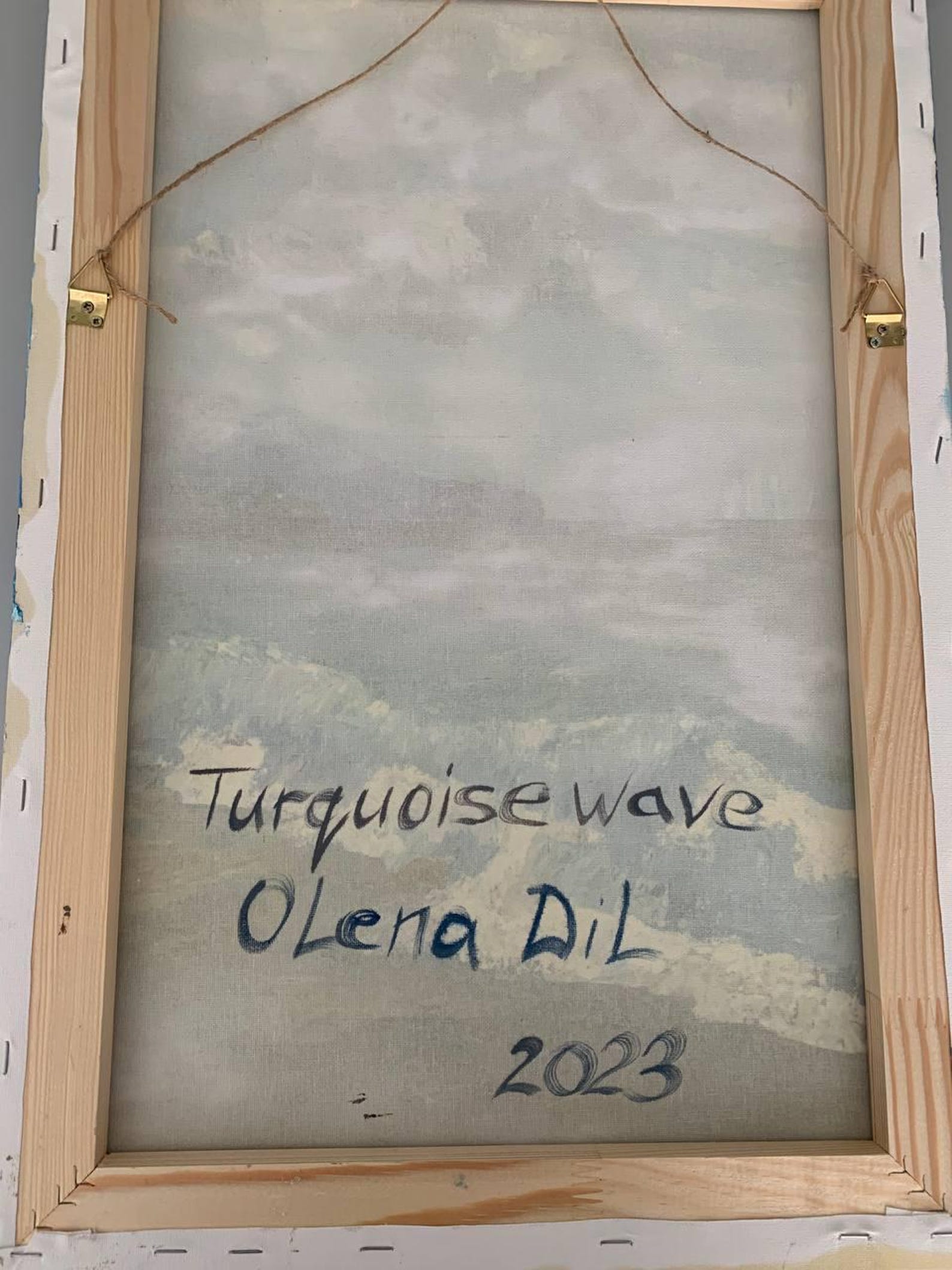 Original Turquoise Beach Wave Oil Painting Impasto Ocean Seascape ...