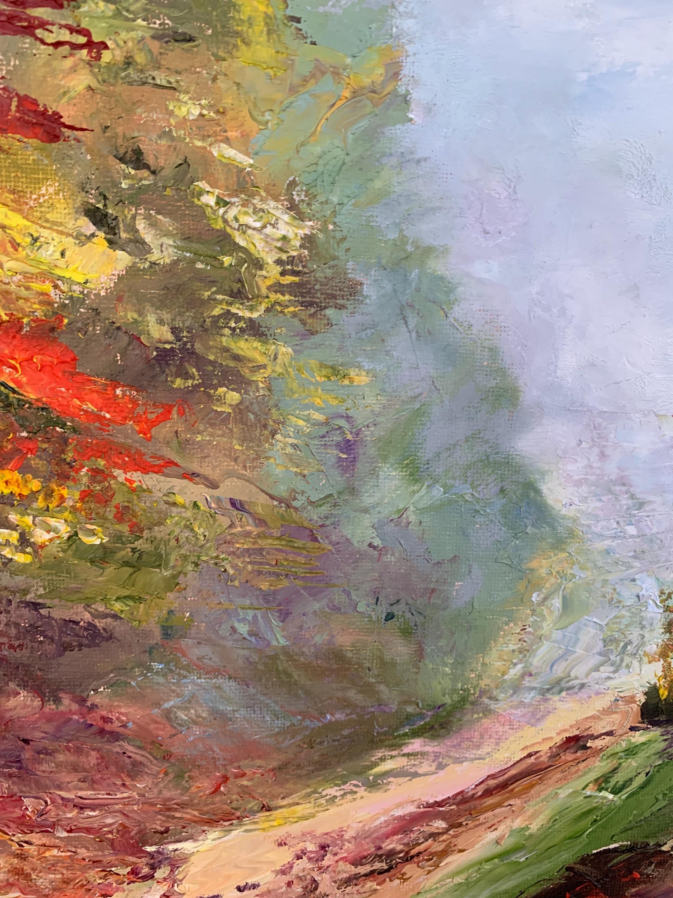 Impressionistic Autumn Forest Oil Painting on Canvas (11.81x15.75) - Etsy