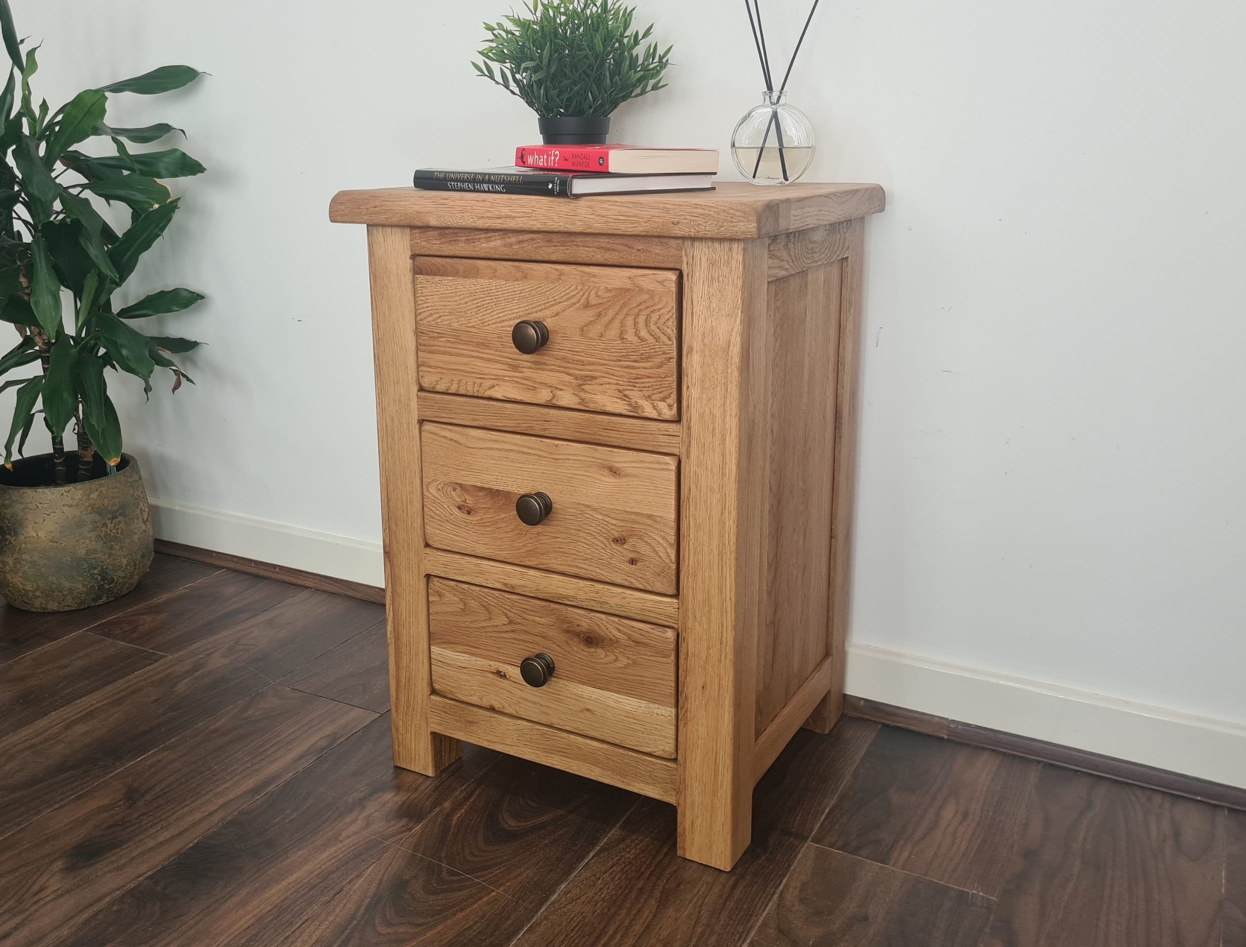 Grofurniture Solid Oak Bedside Table Side Table Lamp Table - Etsy UK