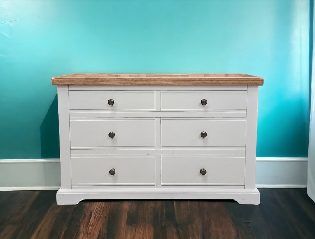 Grofurniture Painted Chest of Drawers, 6 Drawer Chest, Hand Painted ...