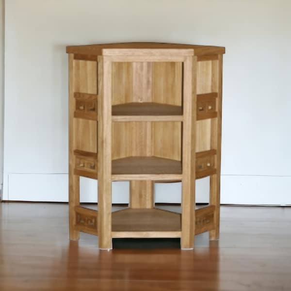 Oak Corner Shelf - Etsy UK