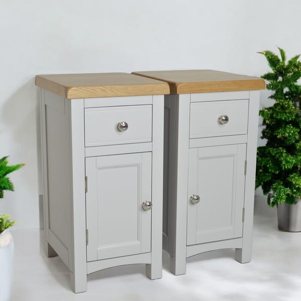 Grey Bedside Table - Etsy UK