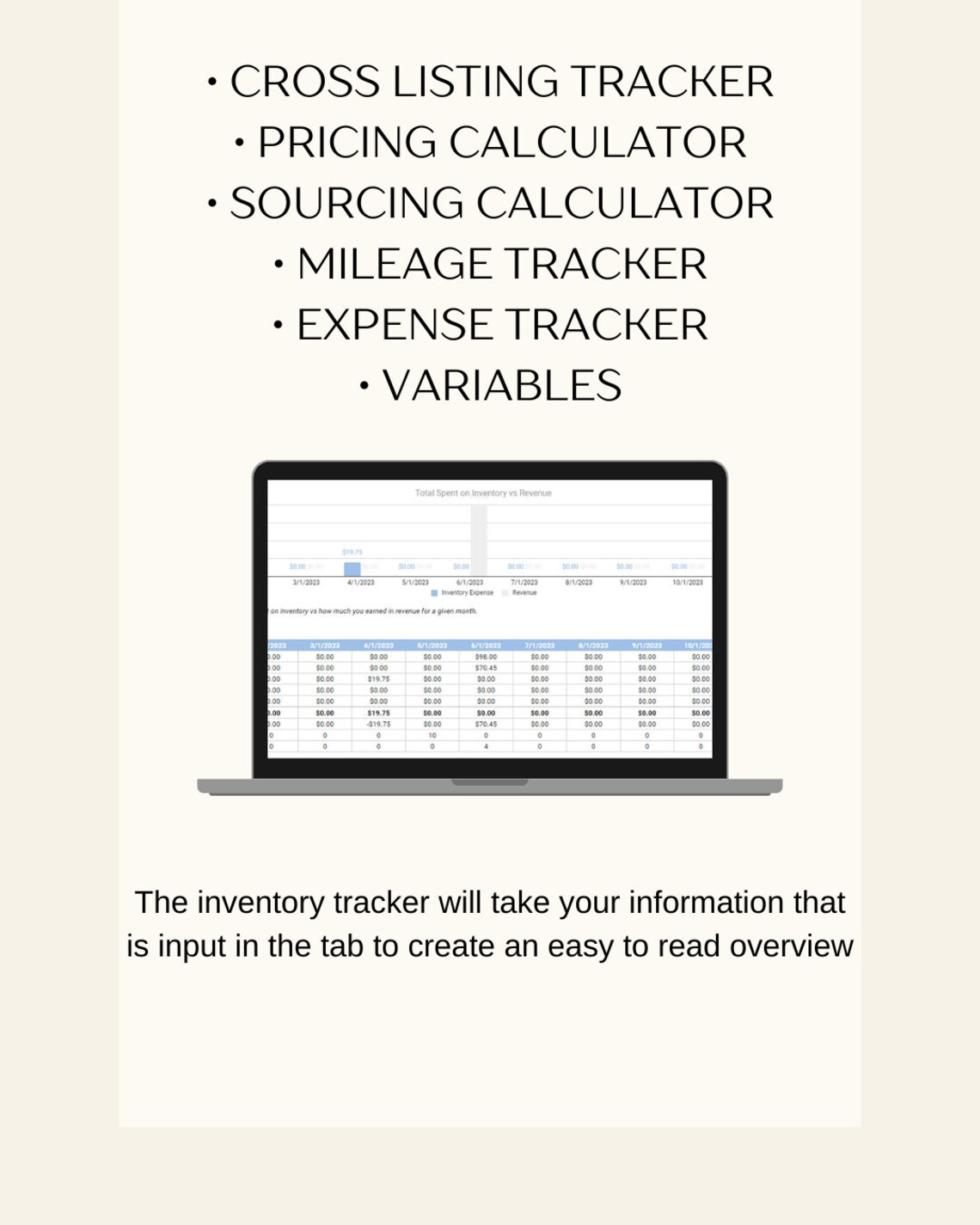 Inventory Template for Candle Business | Inventory Tracker Spreadsheet ...
