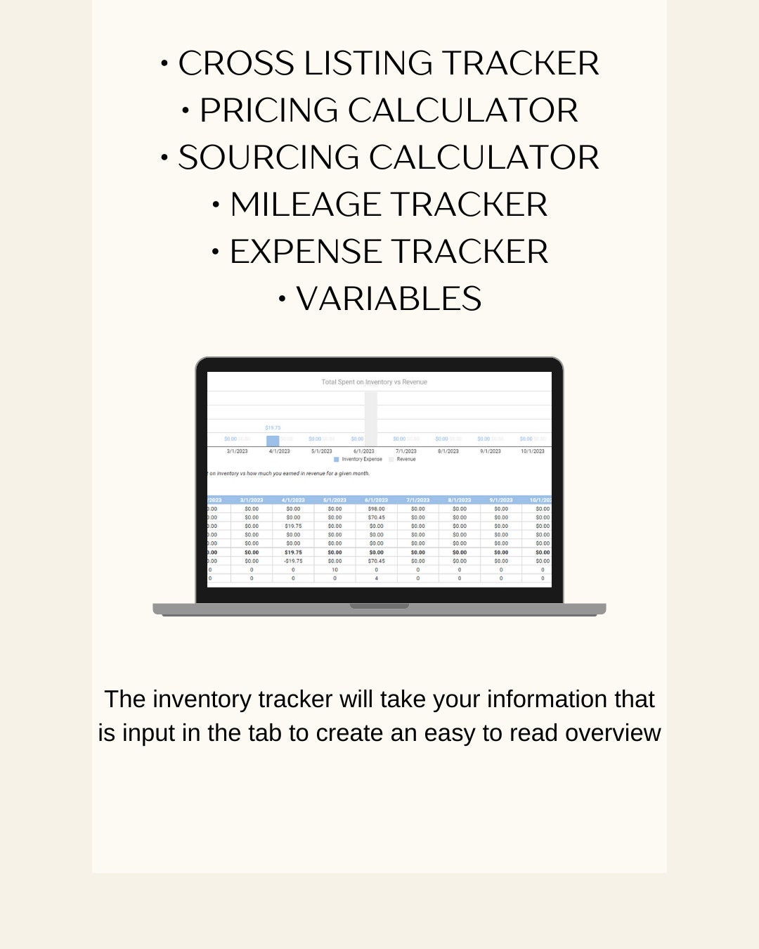 Inventory Template for Candle Business | Inventory Tracker Spreadsheet ...