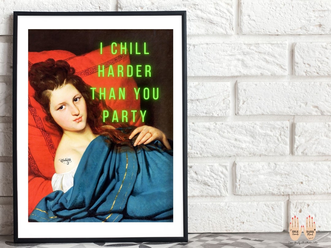 Altered Classical Art, Artful Wall Art Print, Funny Renaissance Art ...