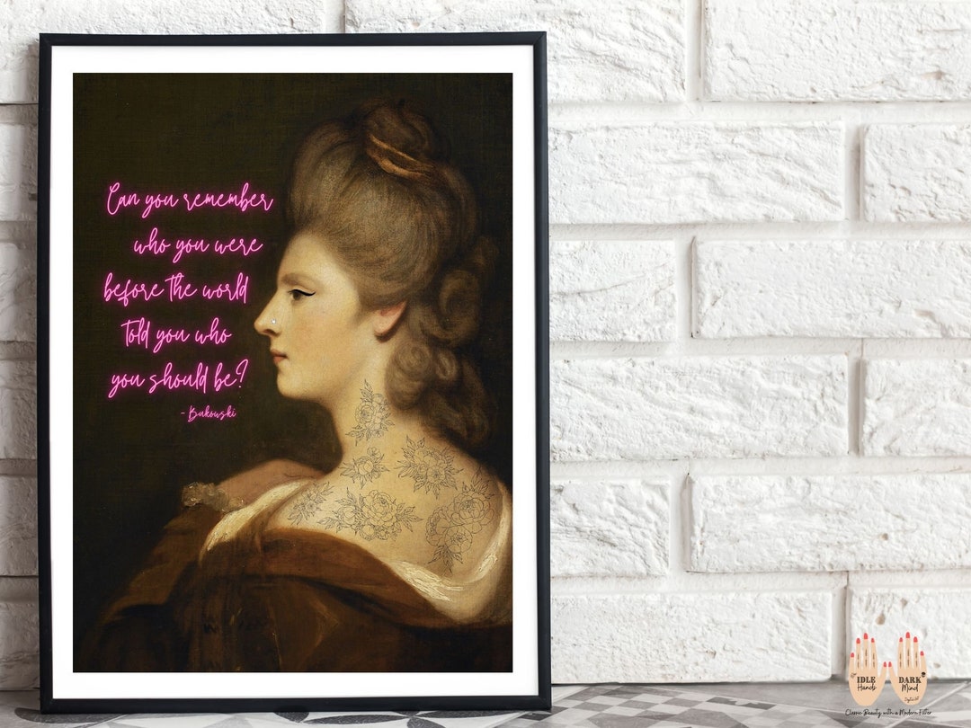 Altered Classical Art, Artful Wall Art Print, Dark Academia Vintage ...