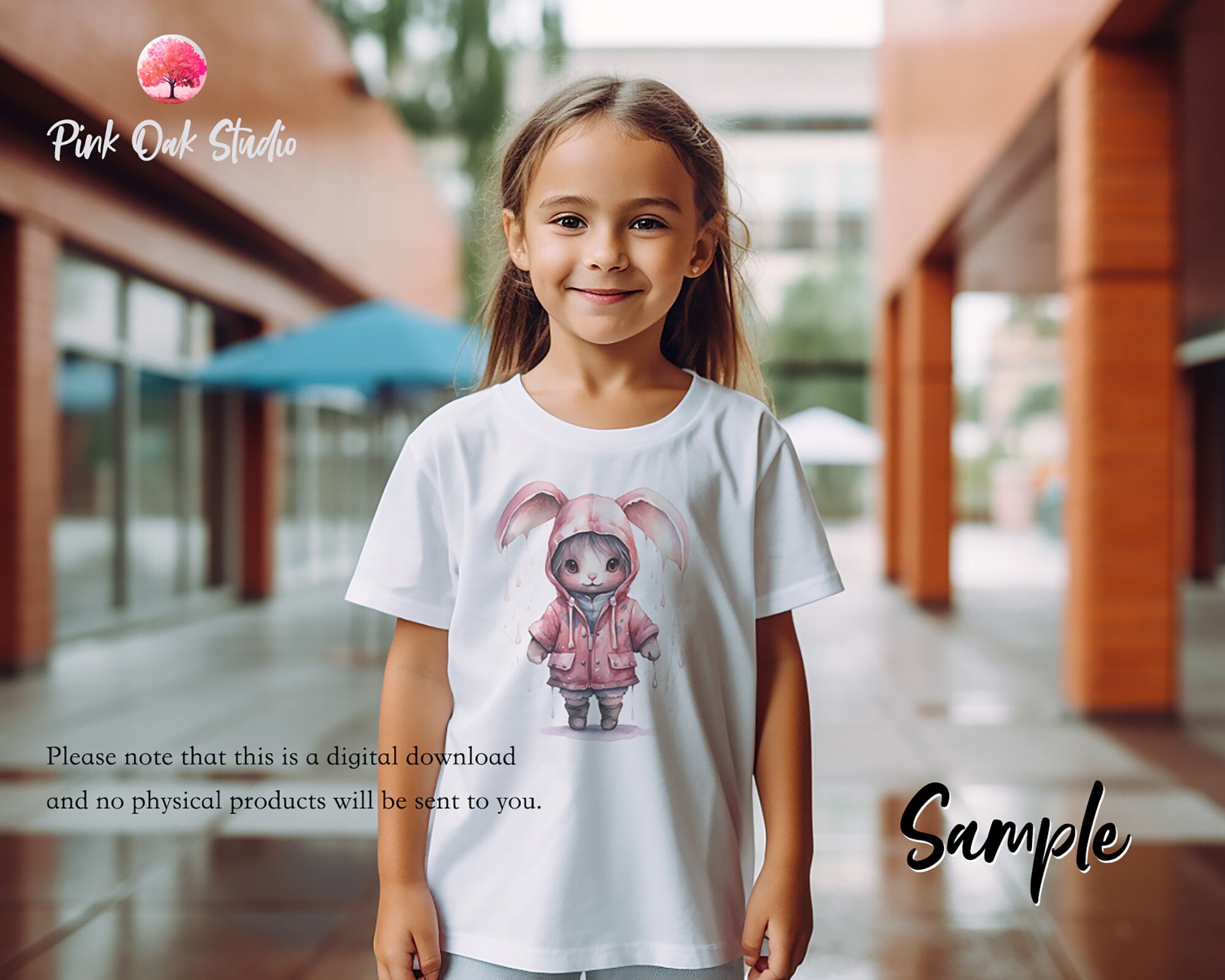 Cute Animals With Raincoat, Watercolor Clipart, PNG, Transparent ...