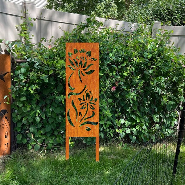 Metal Privacy Screen Outdoor - Etsy